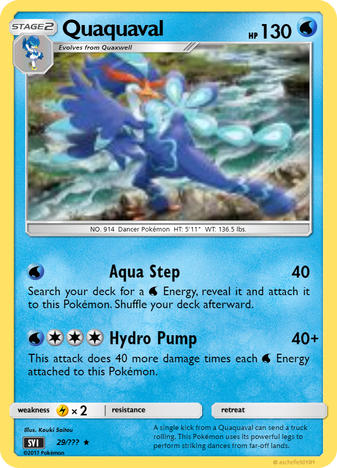 Quaquaval - Gholdenbro | Pokécardmaker.net