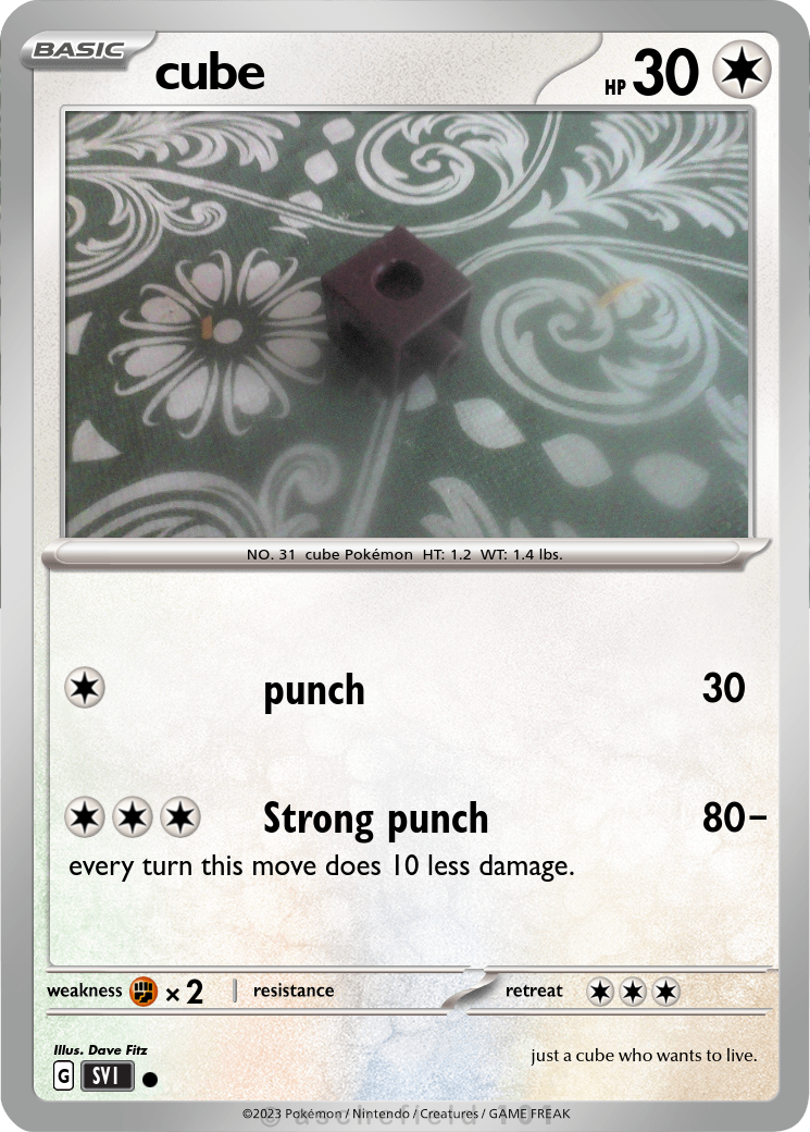 cube - GhostTTT | Pokécardmaker.net