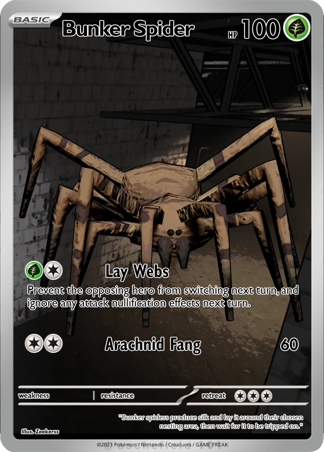 Bunker Spider - GildedAmp | Pokécardmaker.net