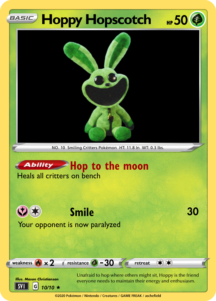 Hoppy Hopscotch - GlitchGamez | Pokécardmaker.net