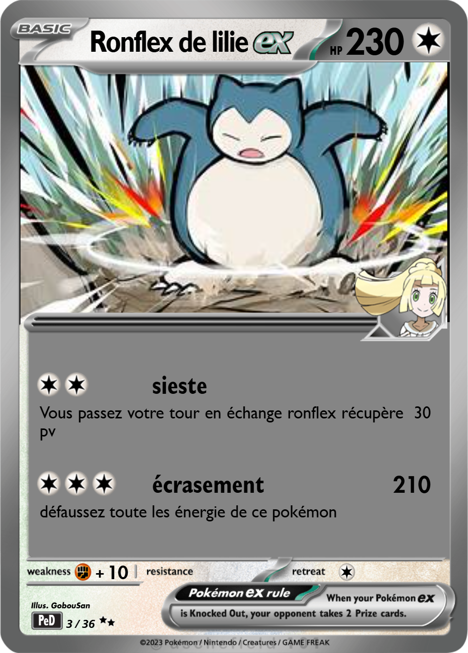 Ronflex de lilie - GobouSan | Pokécardmaker.net