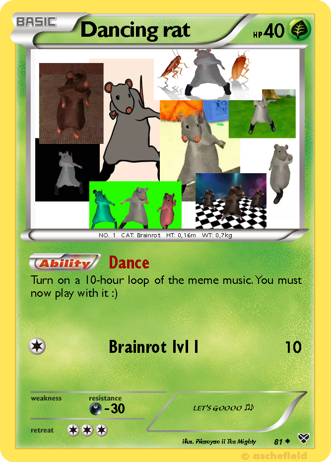 Dancing rat - GodFurry | Pokécardmaker.net