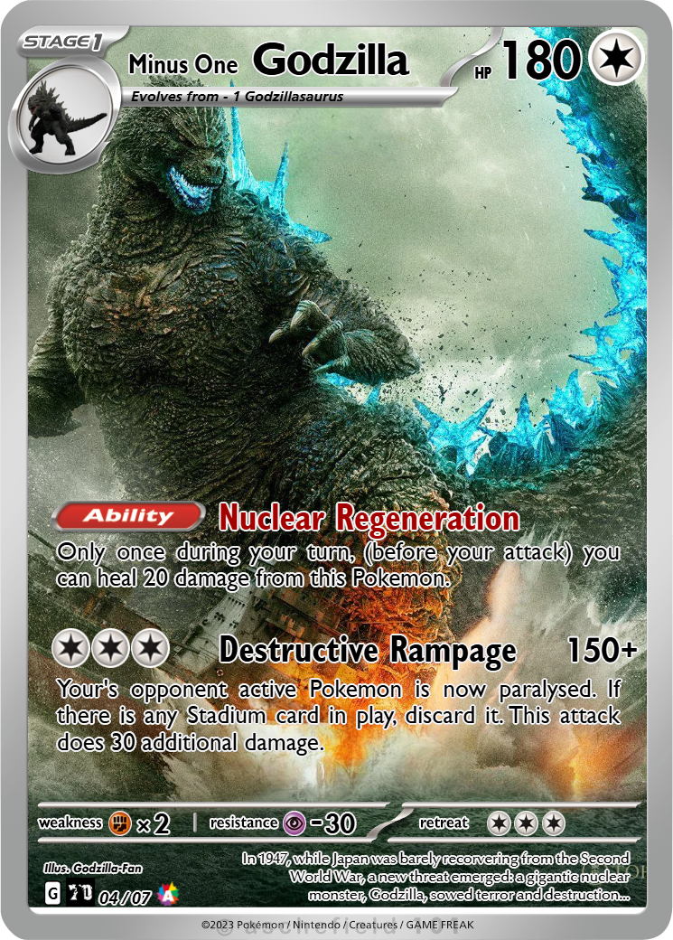 Godzilla - Godzilla-Fan | Pokécardmaker.net