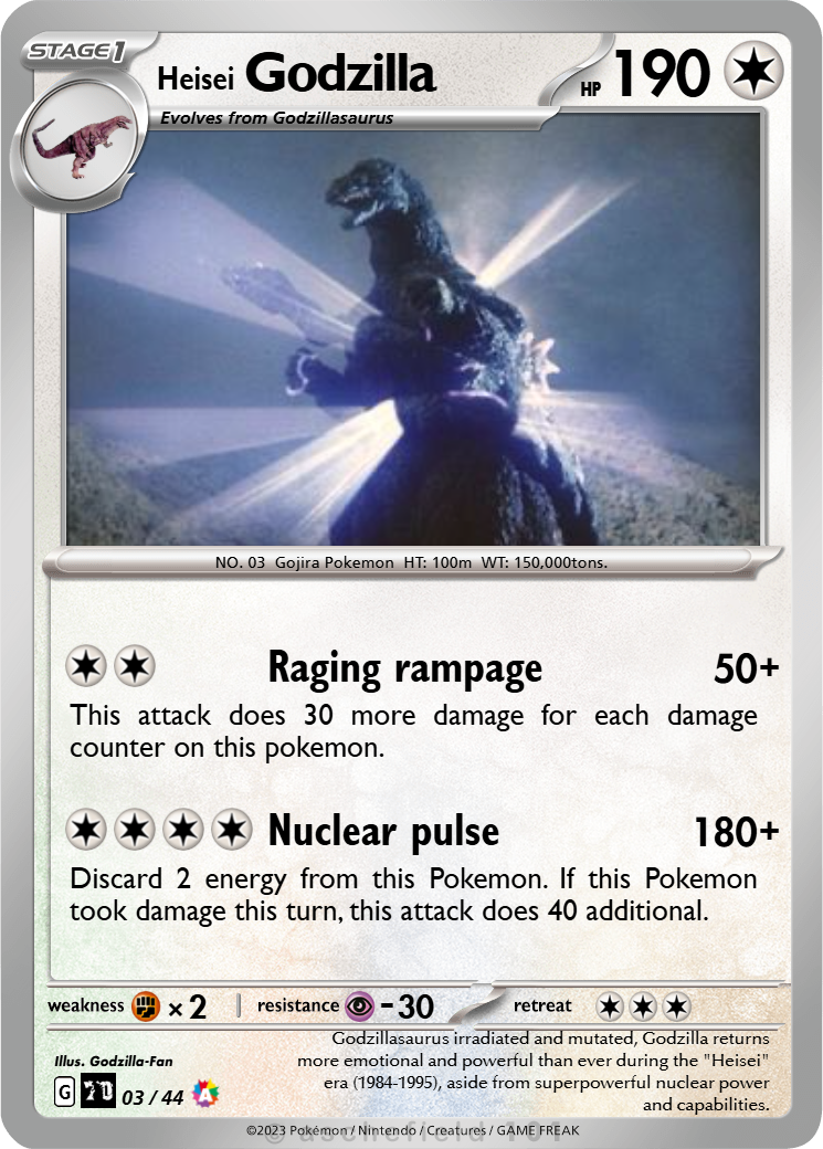 Godzilla - Godzilla-Fan | Pokécardmaker.net