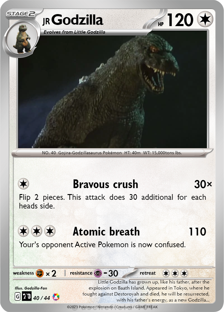 Godzilla - Godzilla-Fan | Pokécardmaker.net