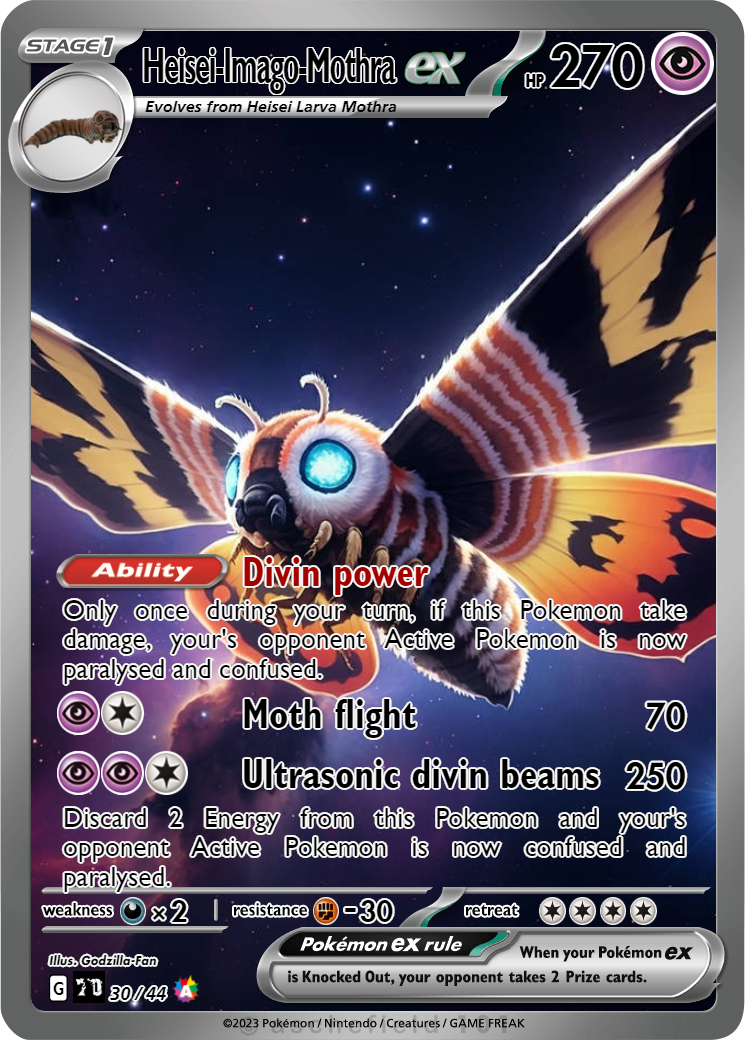 Heisei-Imago-Mothra - Godzilla-Fan | Pokécardmaker.net