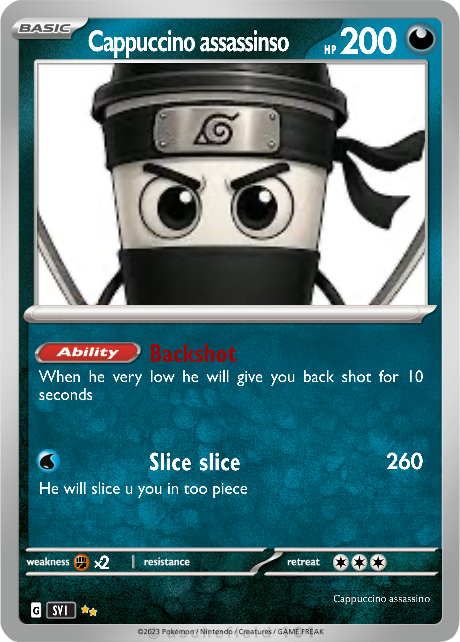 Cappuccino assassinso - Gojowhite | Pokécardmaker.net