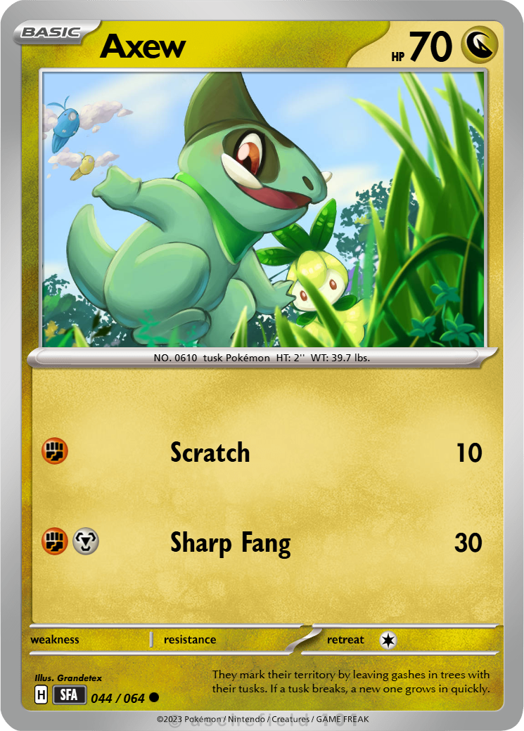 Axew - Grandetex | Pokécardmaker.net