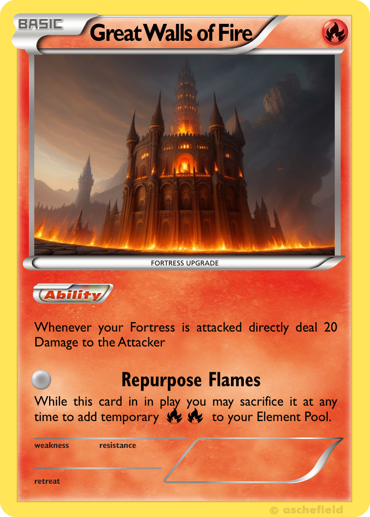 Great Walls of Fire - GreatKingJack | Pokécardmaker.net