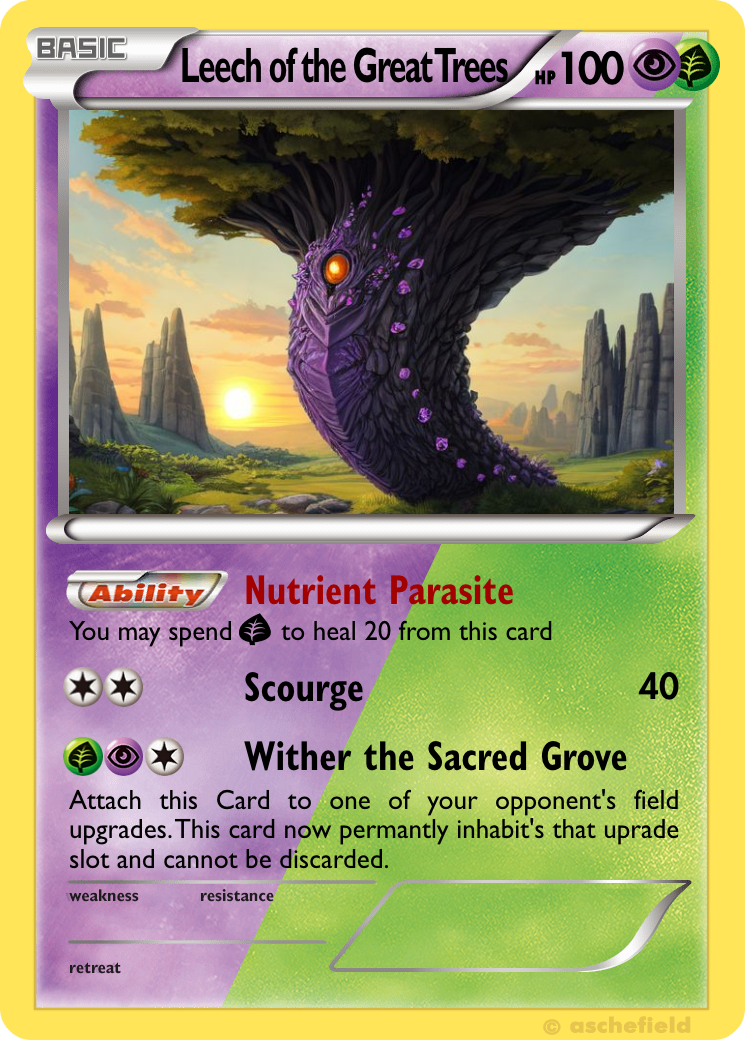 Leech of the Great Trees - GreatKingJack | Pokécardmaker.net