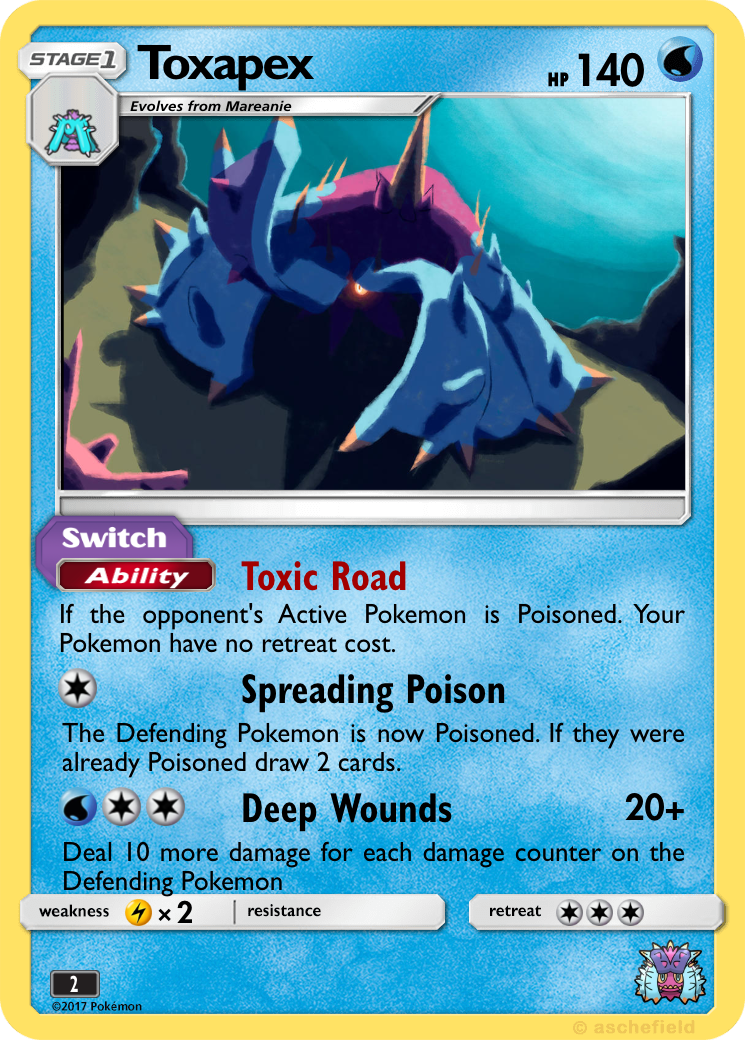 Toxapex - GreatKingJack | Pokécardmaker.net