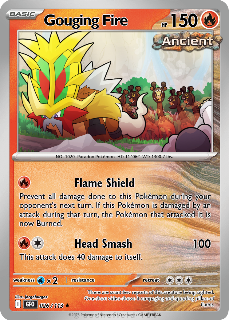 Gouging Fire - Greatest_Foes_Set | Pokécardmaker.net