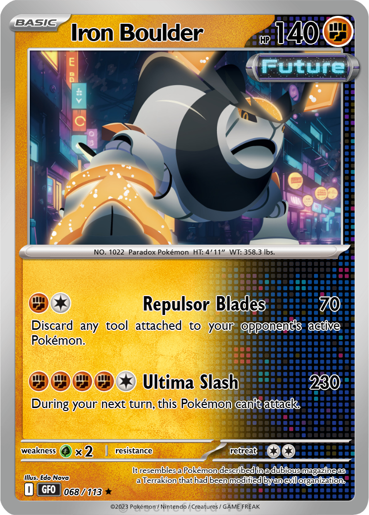 Iron Boulder - Greatest_Foes_Set | Pokécardmaker.net