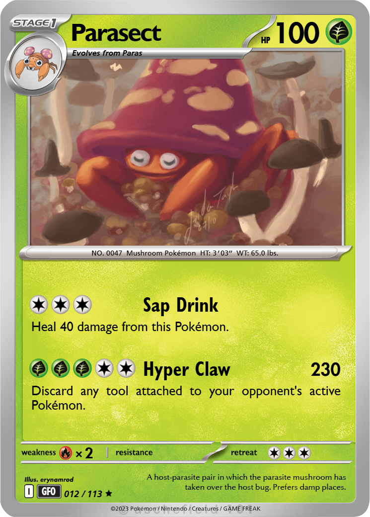 Parasect - Greatest_Foes_Set | Pokécardmaker.net