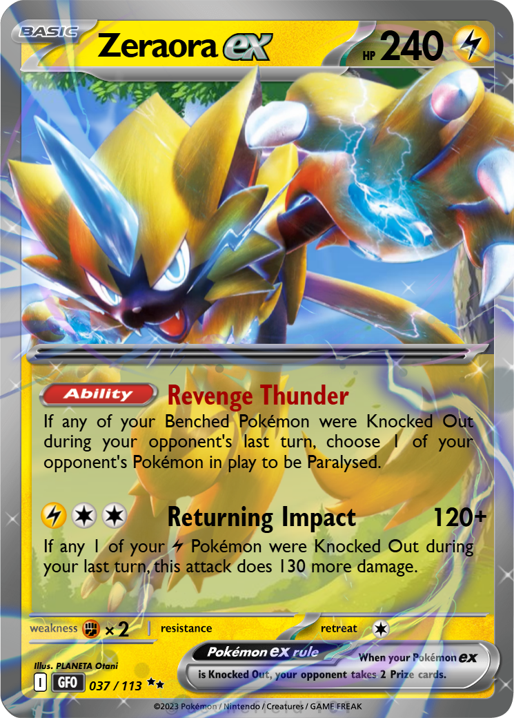 Zeraora - Greatest_Foes_Set | Pokécardmaker.net