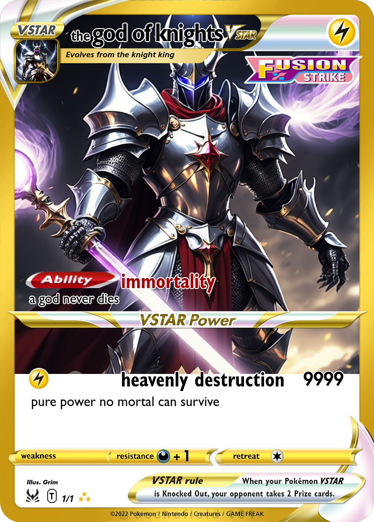 god of knights - Grim | Pokécardmaker.net