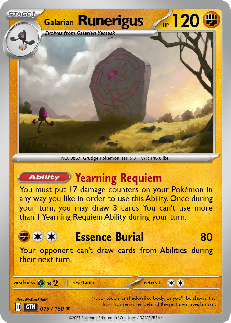 Runerigus - GrimThoughts | Pokécardmaker.net