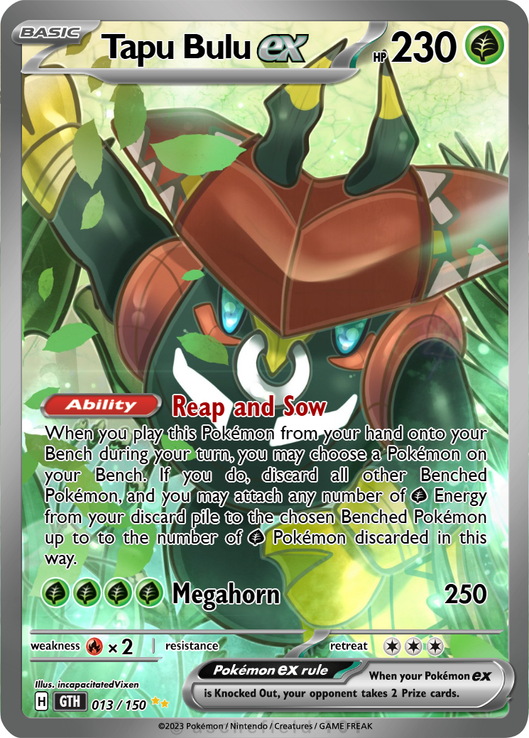 Tapu Bulu - GrimThoughts | Pokécardmaker.net