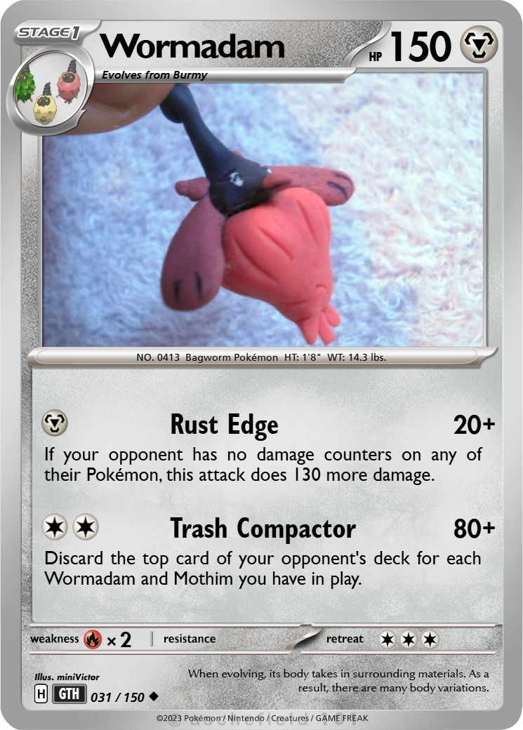 Wormadam - GrimThoughts | Pokécardmaker.net
