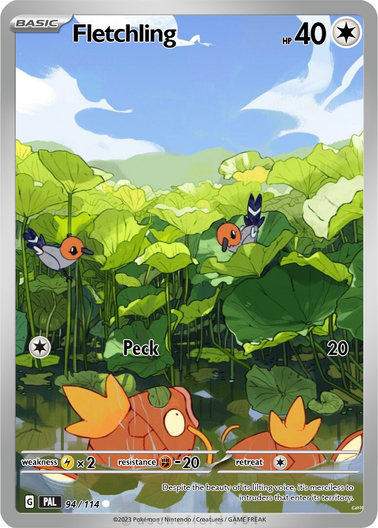 Fletchling - Gringa | Pokécardmaker.net