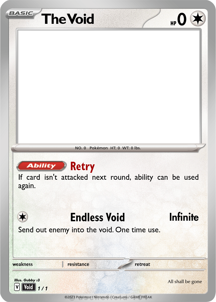 The Void - Gubby_4life | Pokécardmaker.net