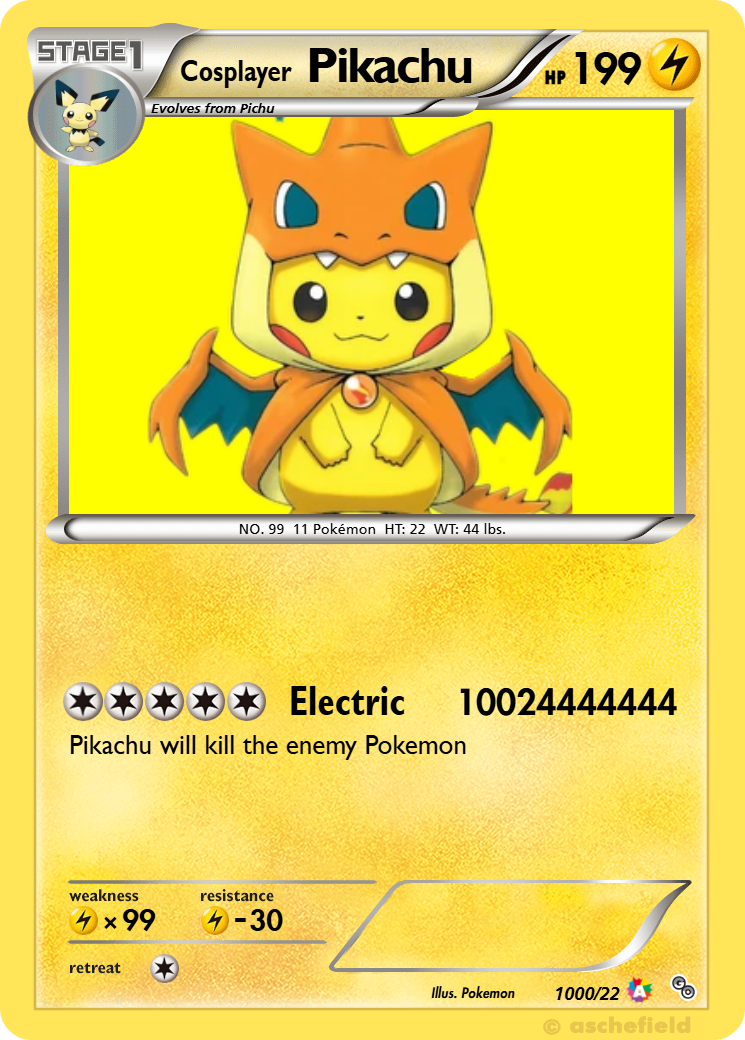 Pikachu - Gyarados | Pokécardmaker.net