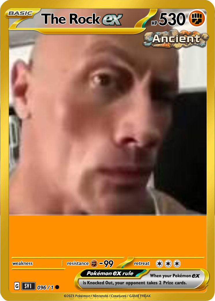 The Rock - Gyatt333333 | Pokécardmaker.net