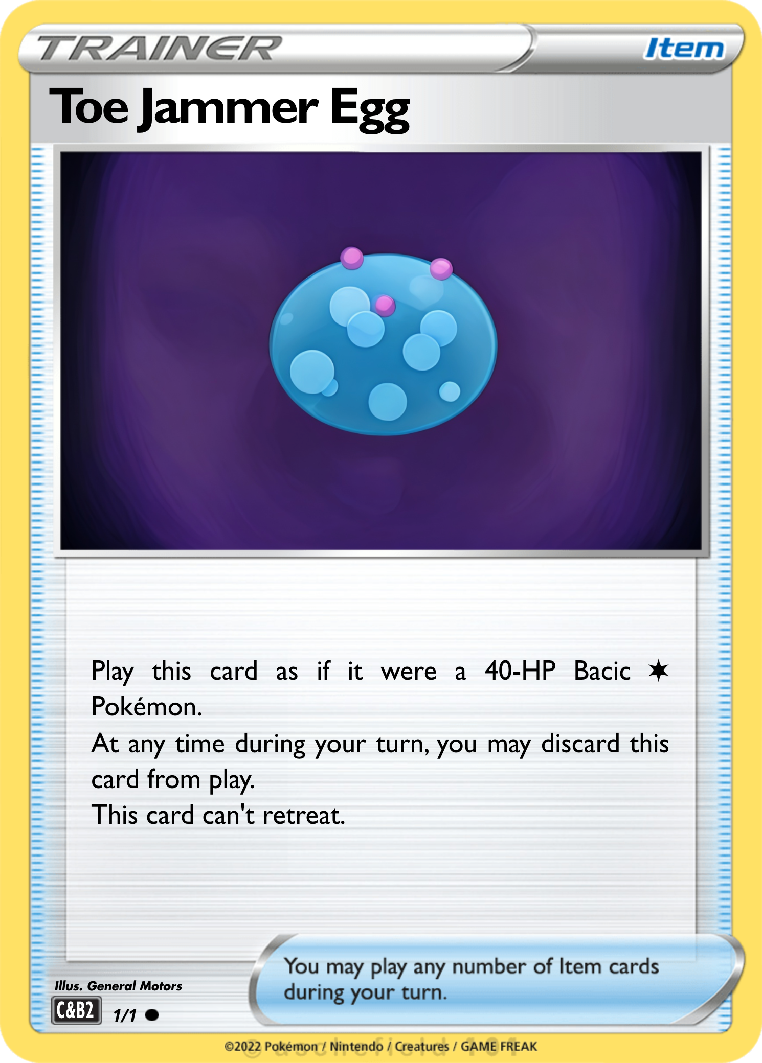 Toe Jammer Egg - HDXTCG | Pokécardmaker.net