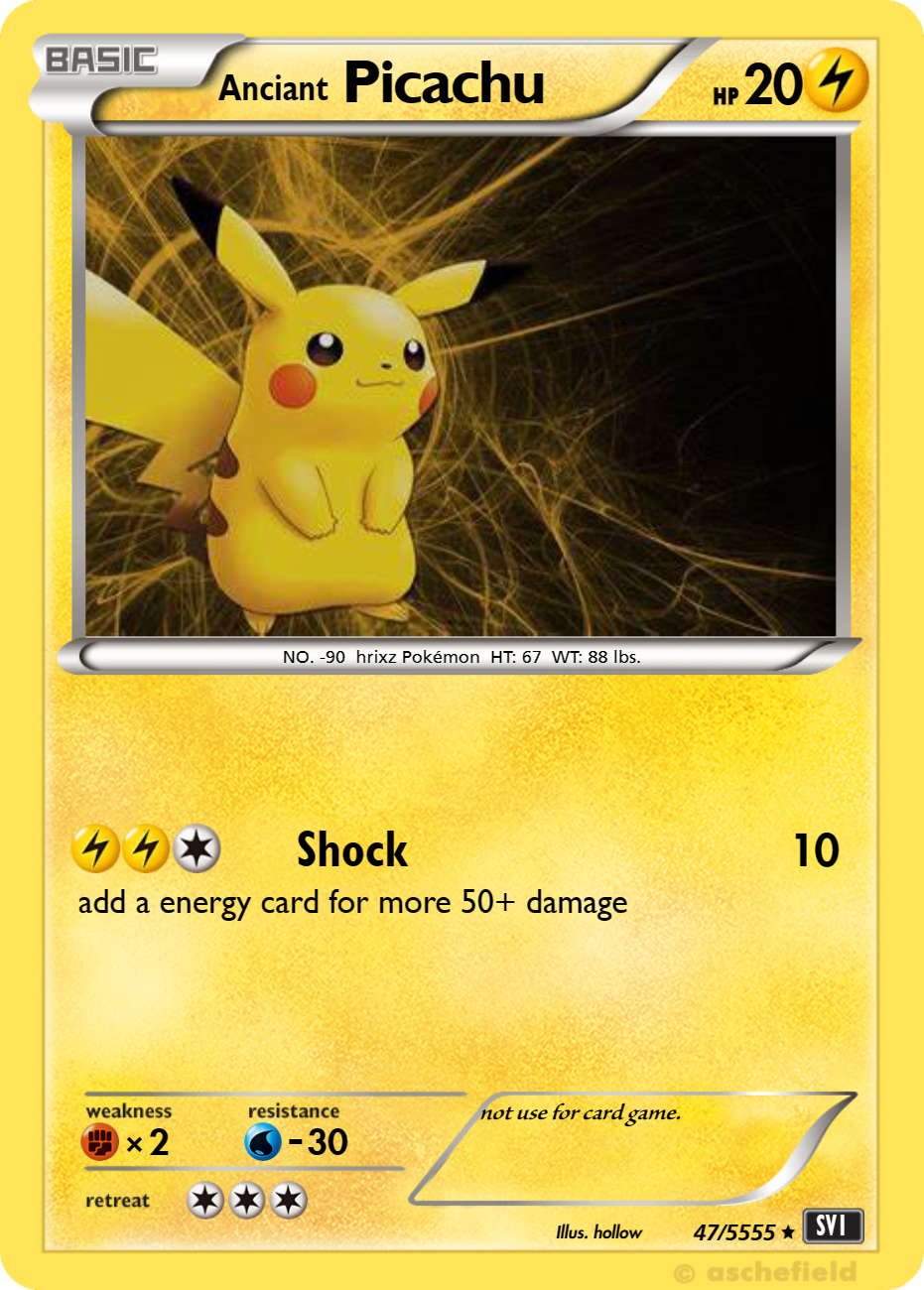 Picachu - HRIXZPOKEFAN | Pokécardmaker.net