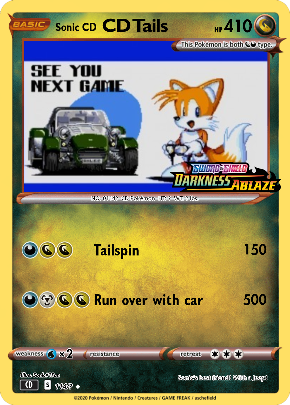 CD Tails - Heehee2923 | Pokécardmaker.net