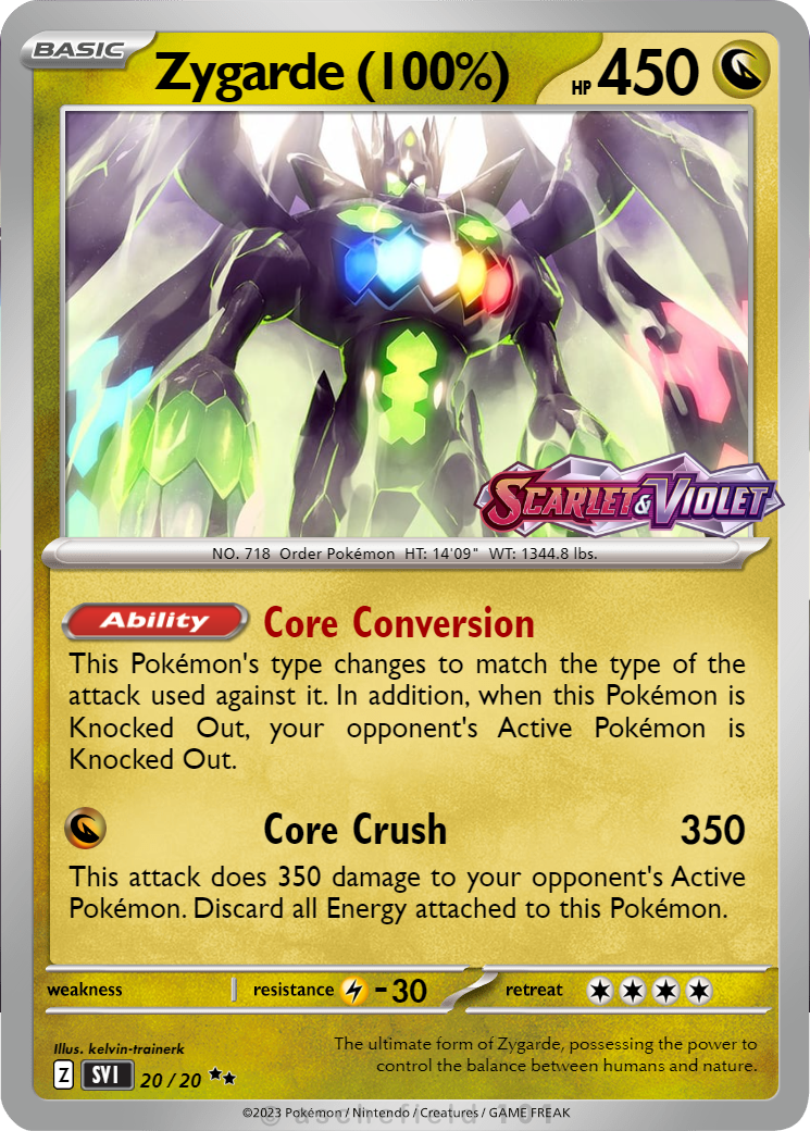 Zygarde (100%) - Hepa | Pokécardmaker.net