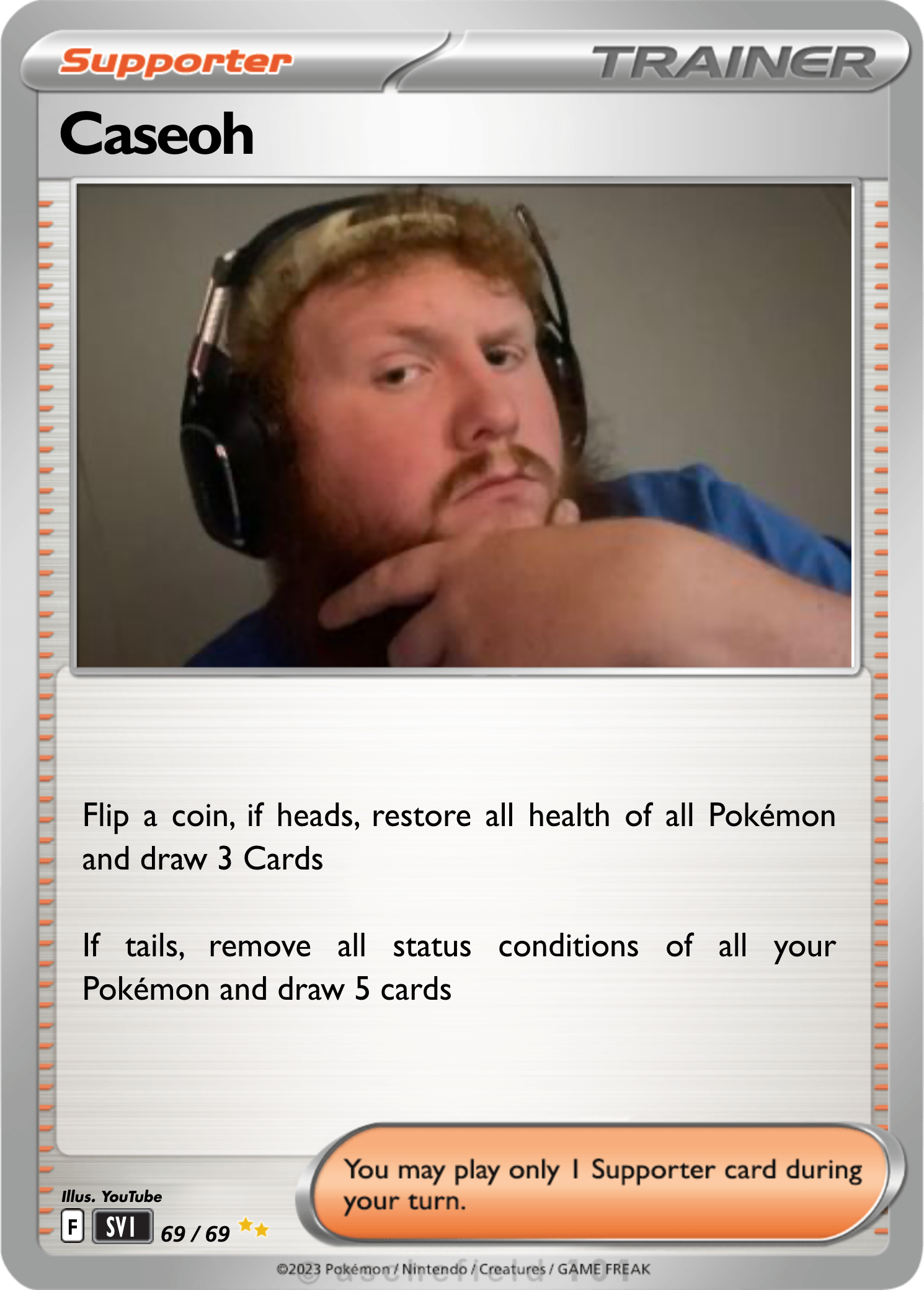 Caseoh - Homelander | Pokécardmaker.net