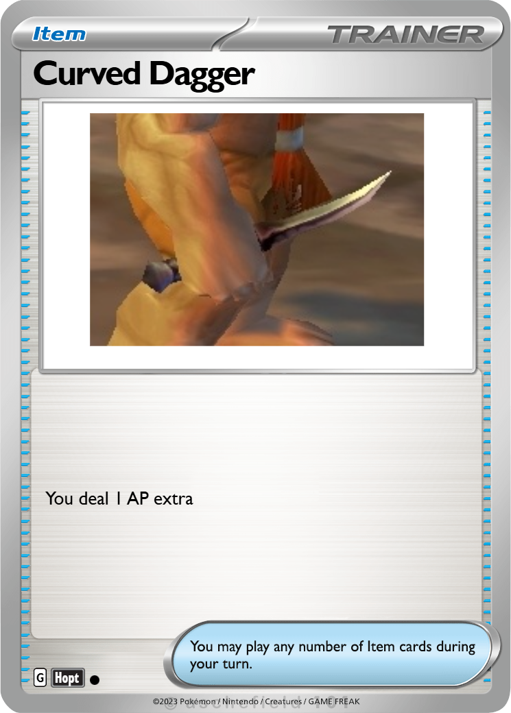 Curved Dagger - Hoptimisten90 | Pokécardmaker.net