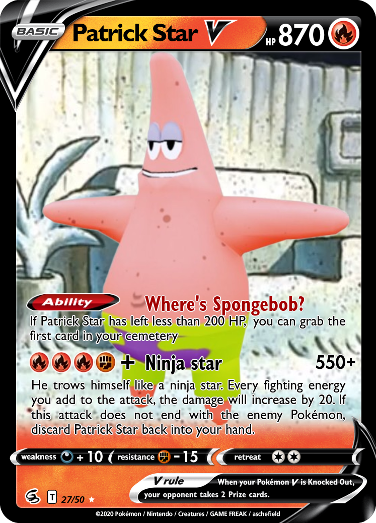 Patrick Star - Hydrix | Pokécardmaker.net