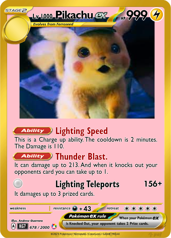 Pikachu - Hyper-Shadic-99 | Pokécardmaker.net