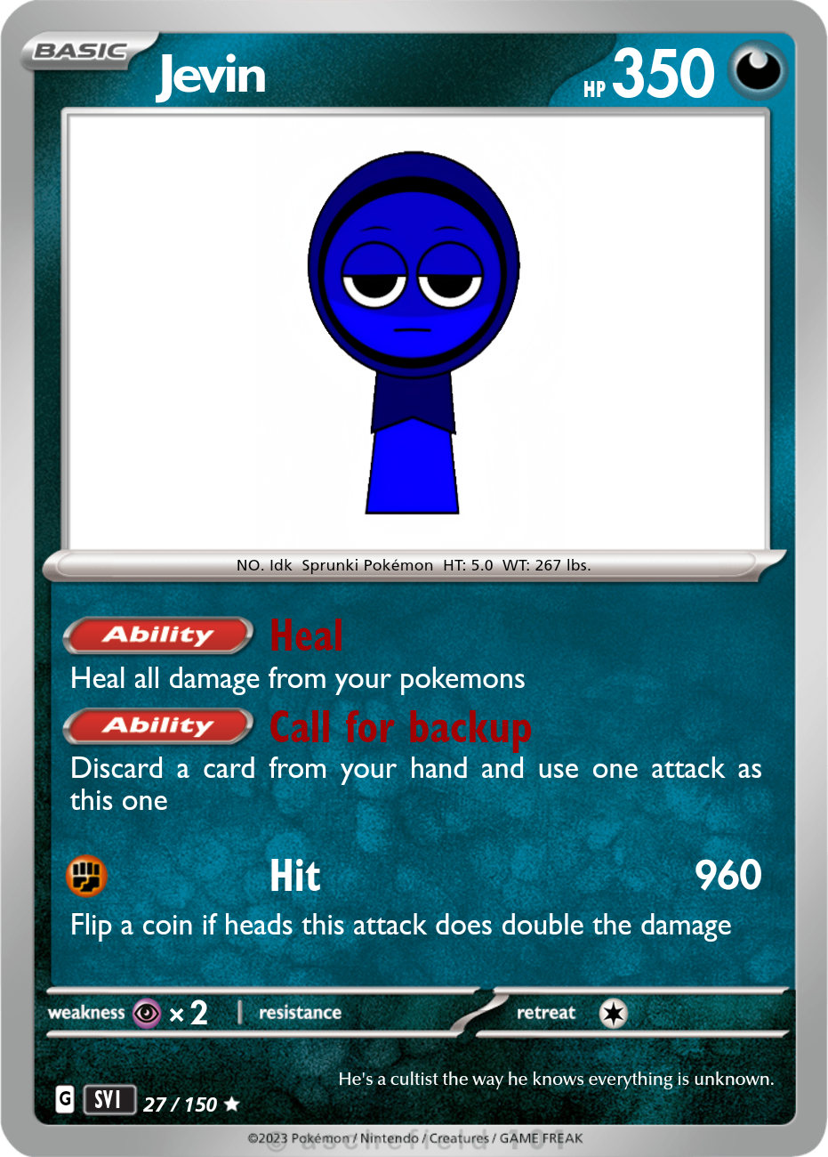 Jevin - Hyper_cool830 | Pokécardmaker.net