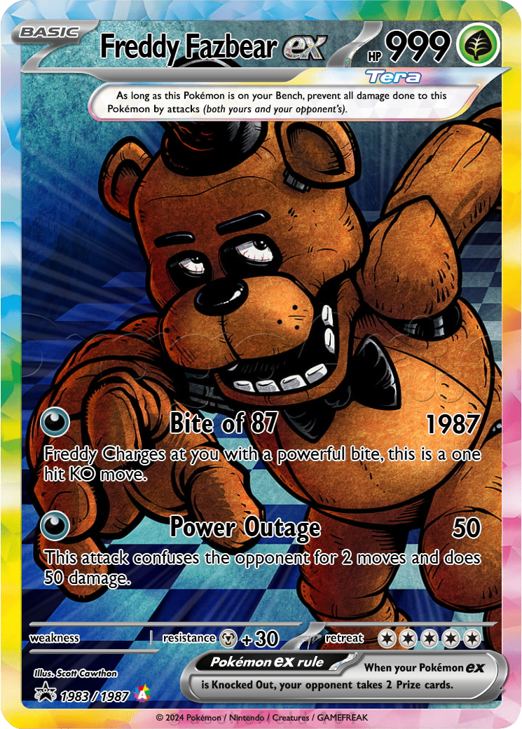 Freddy Fazbear - IMAKEFNAFCARDS | Pokécardmaker.net