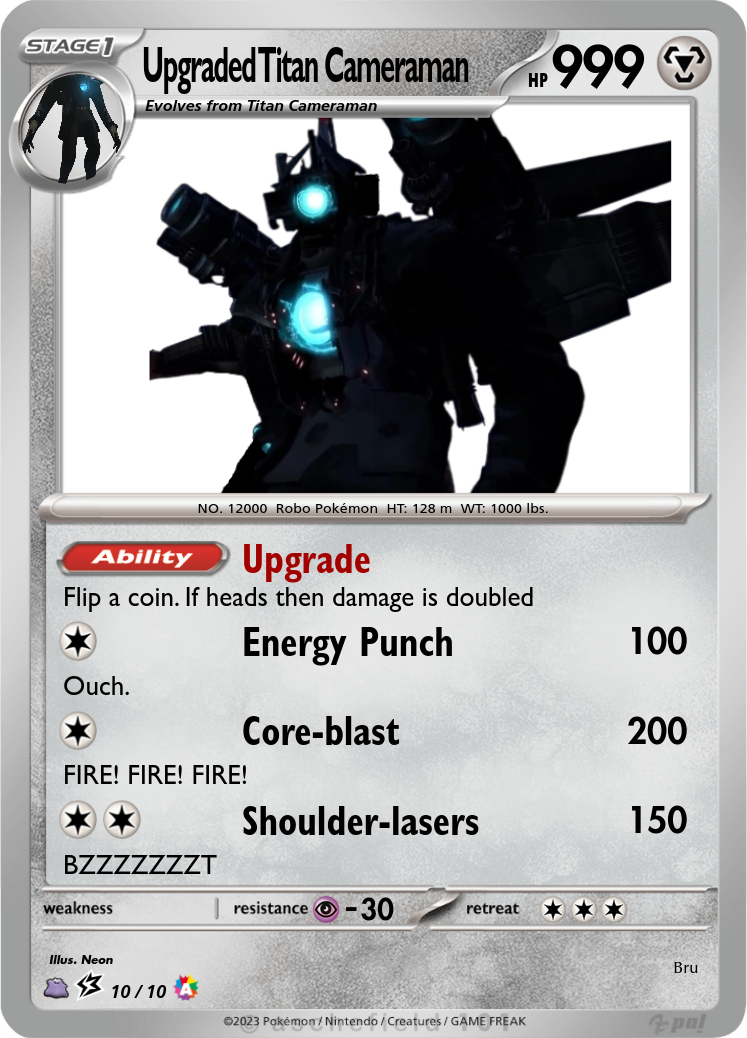 Upgraded Titan Cameraman - I_AM_A_TRAINER | Pokécardmaker.net