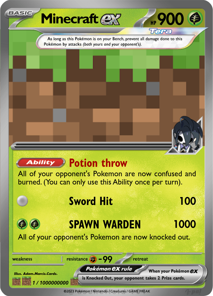 Minecraft - IdkidkidkImakecards | Pokécardmaker.net