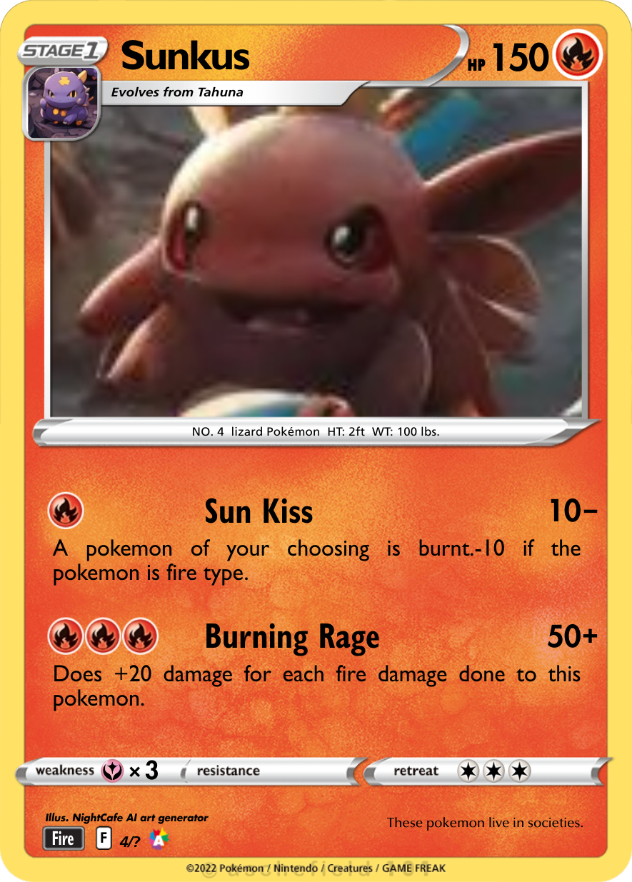 Sunkus - Ignis | Pokécardmaker.net