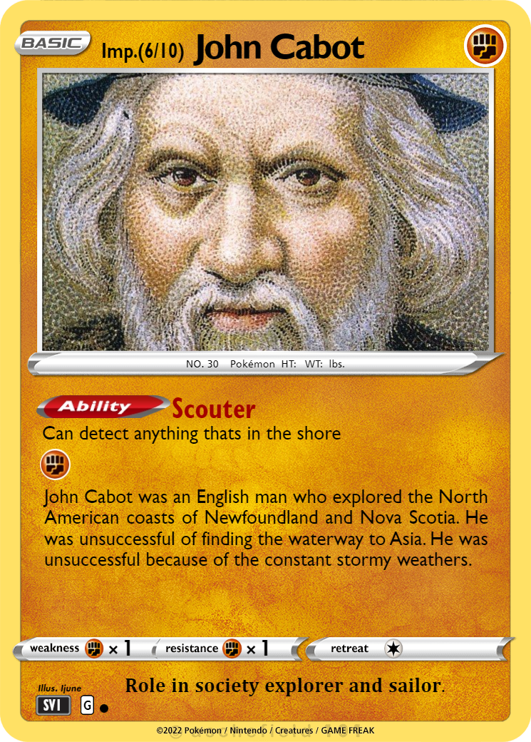John Cabot - Ijune | Pokécardmaker.net