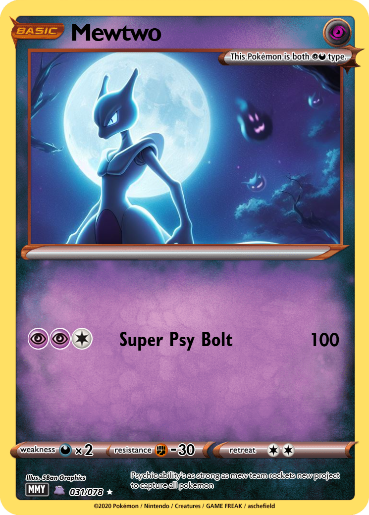 Mewtwo - ImAcardMaker101 | Pokécardmaker.net