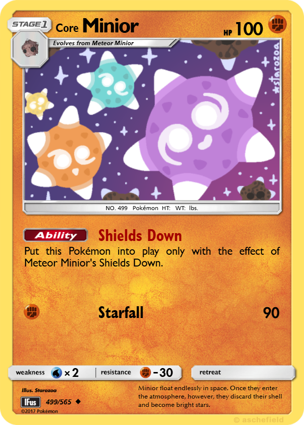 Minior - InfiniteFusionTCG | Pokécardmaker.net