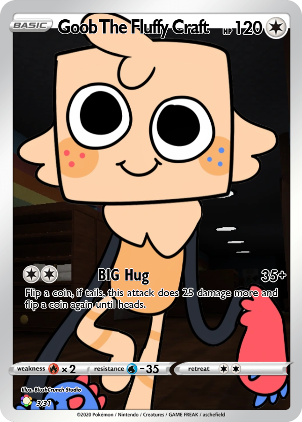 Goob The Fluffy Craft - Inkong_nito | Pokécardmaker.net