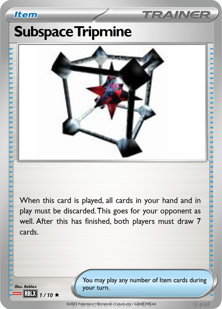 Subspace Tripmine - ItzAtariYT | Pokécardmaker.net
