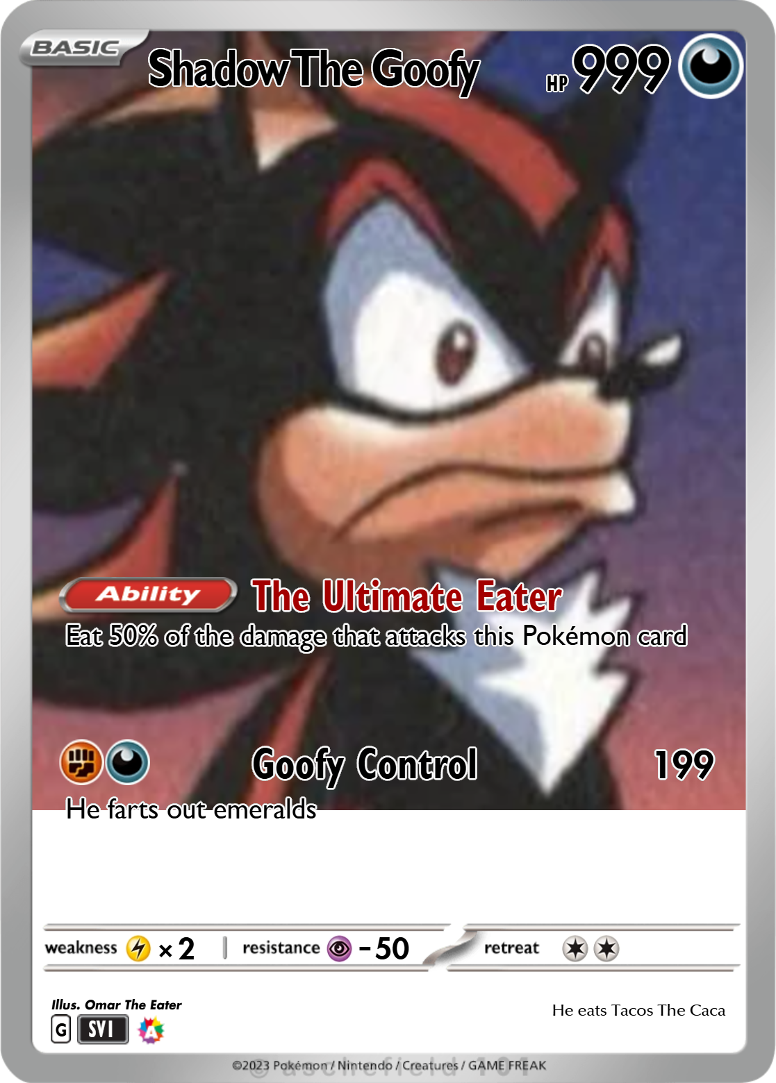 Shadow The Goofy - Ivanrizzo | Pokécardmaker.net