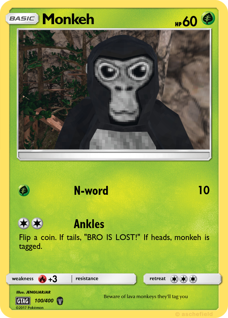 Monkeh - JENGIJARJAR | Pokécardmaker.net
