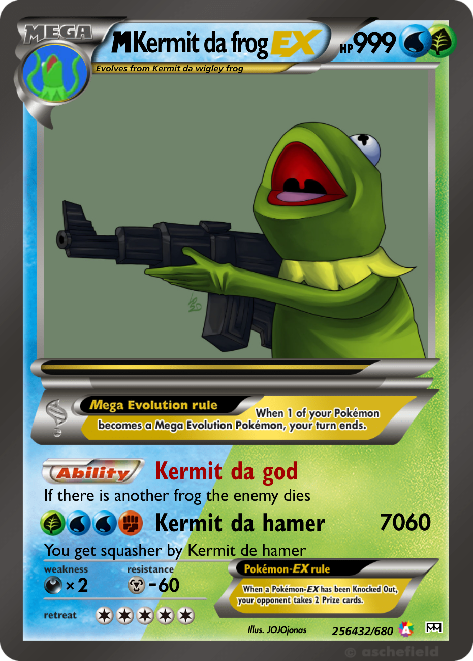Kermit da frog - JOJOjonas | Pokécardmaker.net