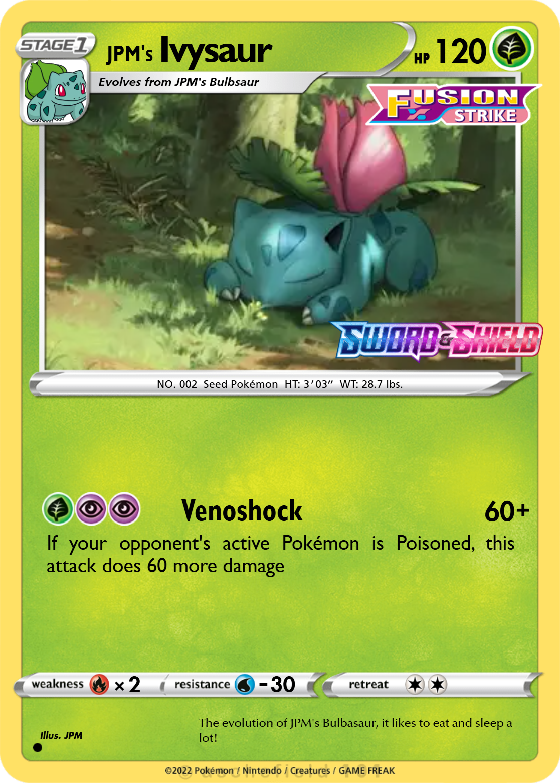 Ivysaur - JPM | Pokécardmaker.net