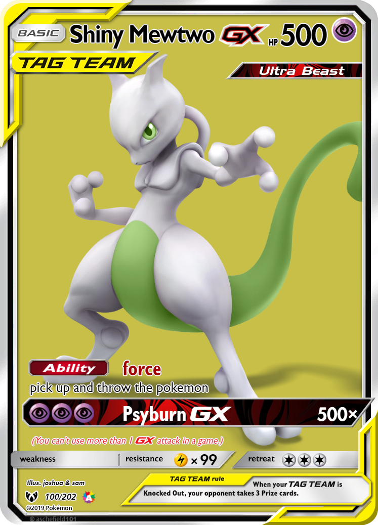 Shiny Mewtwo - JTGaming | Pokécardmaker.net